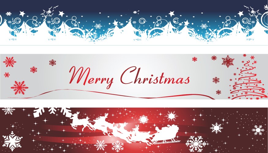 Christmas banners Royalty Free Vector Image - VectorStock