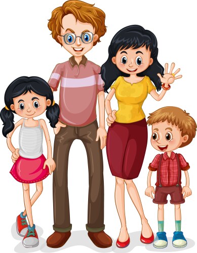 Muslim family Royalty Free Vector Image - VectorStock