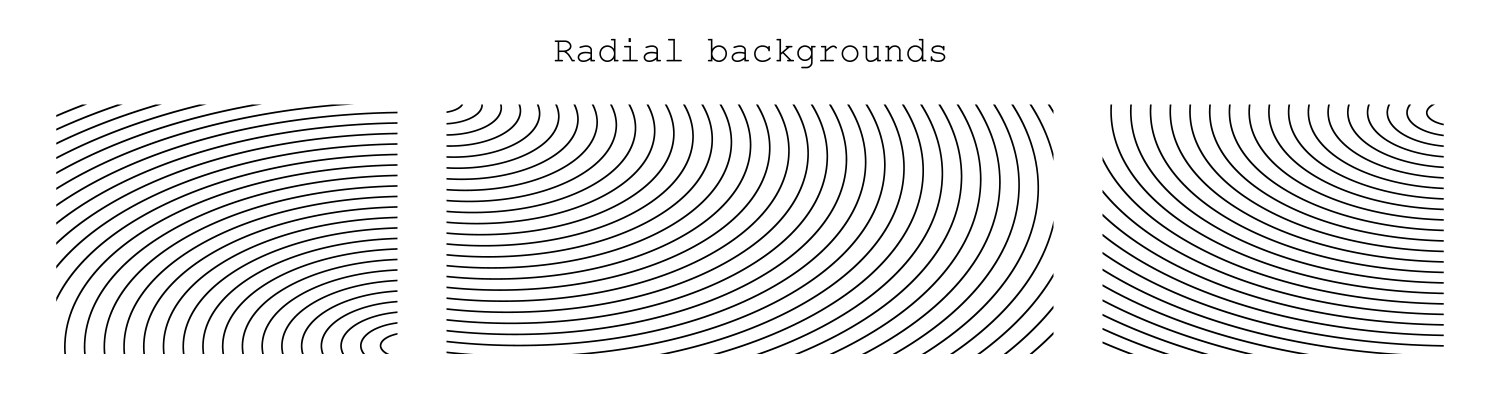 Sound wave irradiation or circular vibrations Vector Image