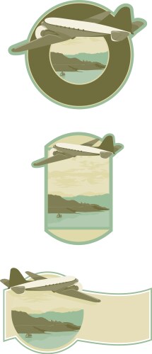 Passenger plane Royalty Free Vector Image - VectorStock