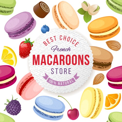 Logo for macaroon Royalty Free Vector Image - VectorStock