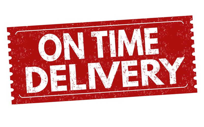 On time rubber stamp Royalty Free Vector Image