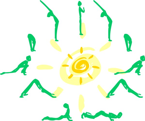 Yoga poses icon set Royalty Free Vector Image - VectorStock