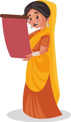 Priestess cartoon character Royalty Free Vector Image