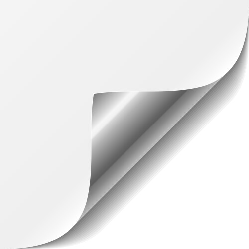 Page corner Royalty Free Vector Image - VectorStock