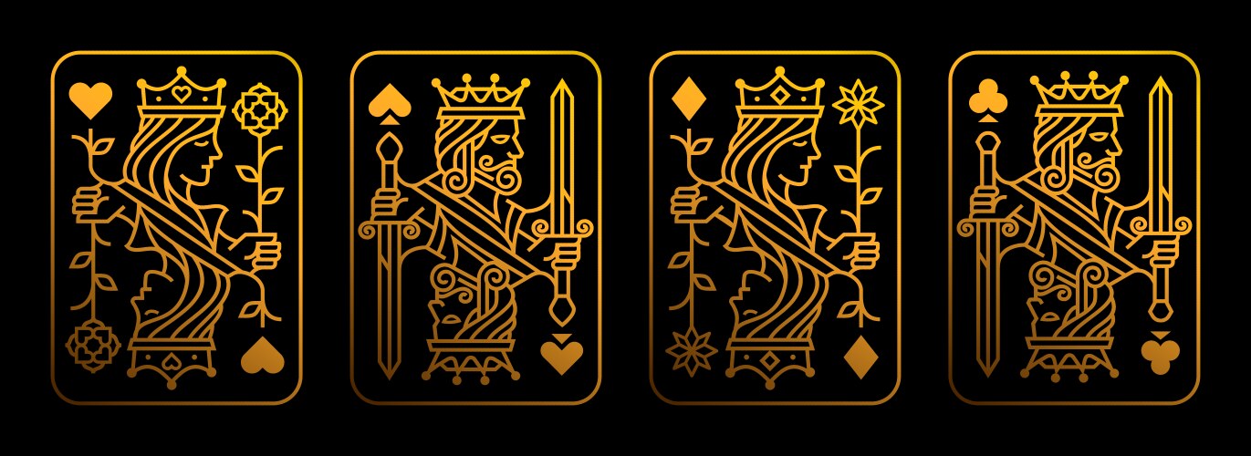 Queen Playing Card Vector Images (over 9,200)