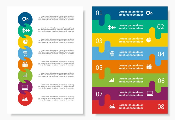 4 infographic tab index banner design Royalty Free Vector