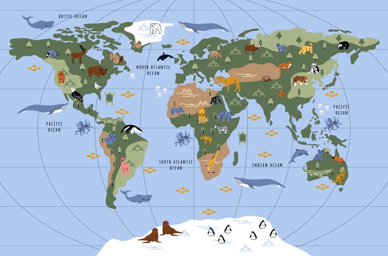 World Map Kid Vector Images (over 2,400)