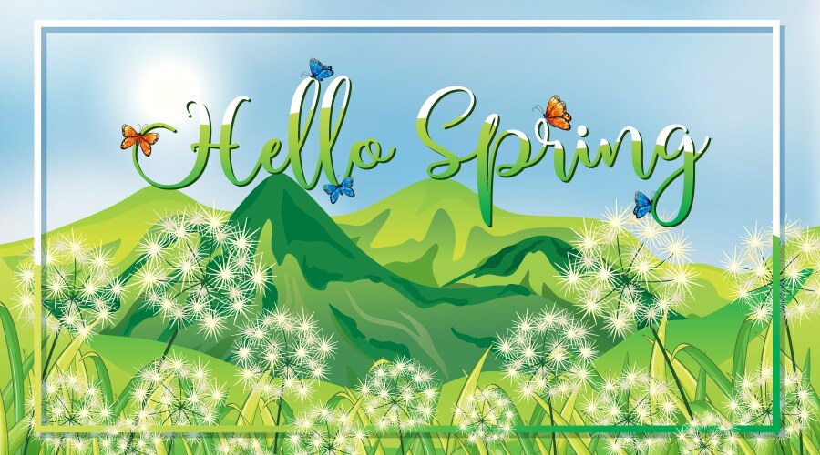 Spring background Royalty Free Vector Image - VectorStock