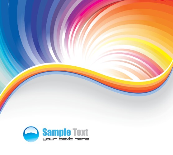 Rainbow landscape background Royalty Free Vector Image