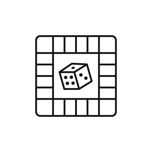 Game board icon set monopoly square Royalty Free Vector