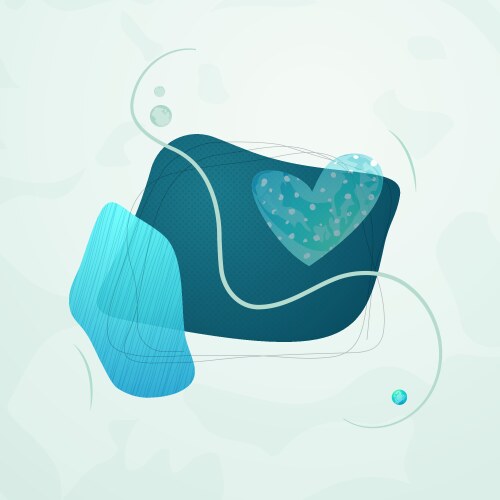 Creative minimalist hand drawn abstract Royalty Free Vector