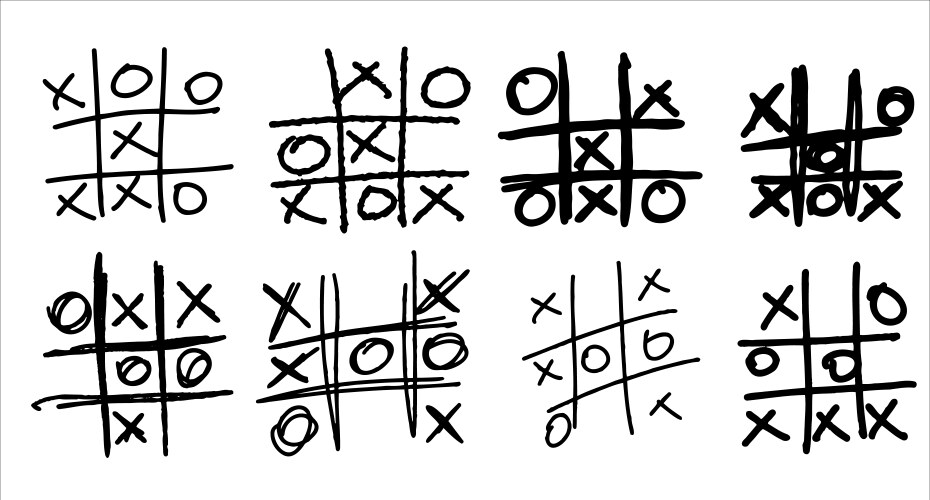 Tic Tac Toe Grid Vector Images (over 590)