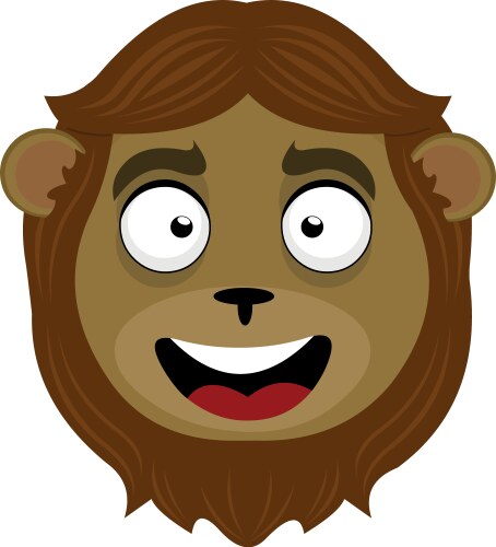 Lion head biceps Royalty Free Vector Image - VectorStock