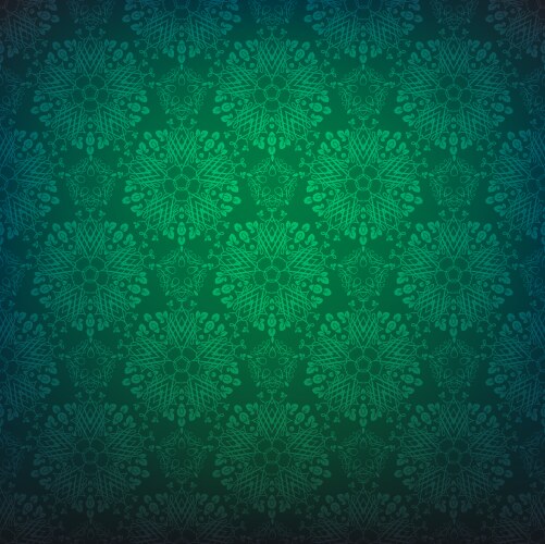 Green floral pattern Royalty Free Vector Image