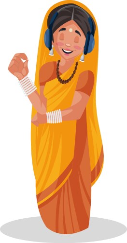 Priestess cartoon character Royalty Free Vector Image