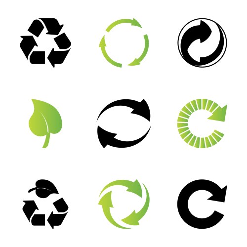 Recycle symbols Royalty Free Vector Image - VectorStock