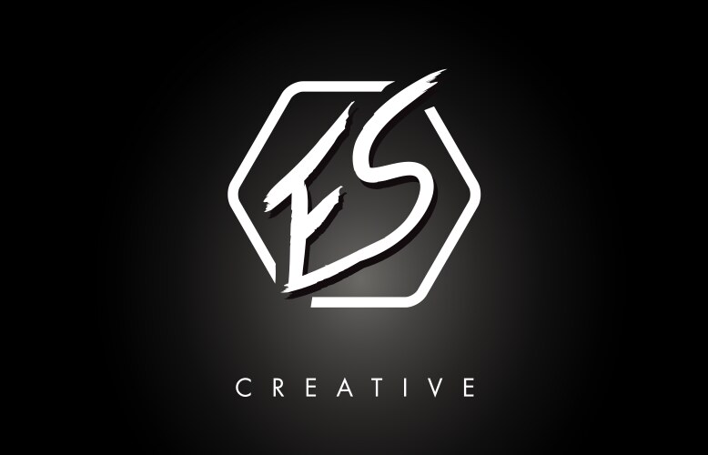 Es logo letter design Royalty Free Vector Image