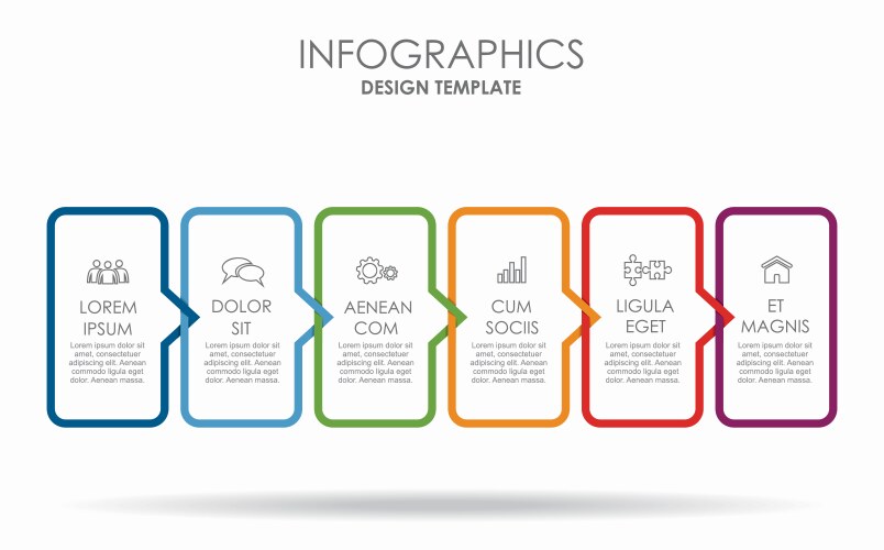 Navigation map infographic 5 steps timeline Vector Image