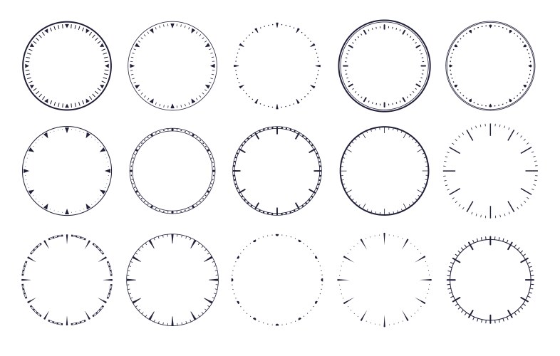 Clock Without Hands Vector Images (over 110)