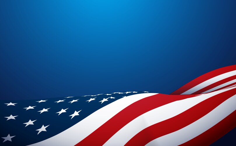 Usa color flag concept background Royalty Free Vector Image