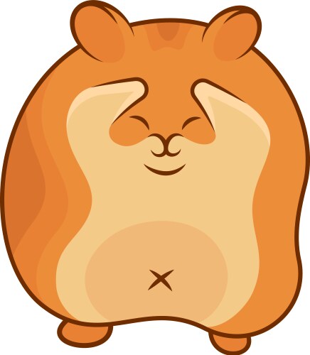 Happy hamster pet Royalty Free Vector Image - VectorStock