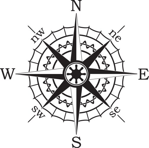 Compass Black and White Vector Images (over 64,000)