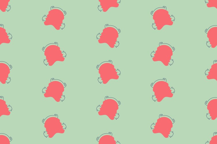 Cute teeth seamless pattern funny tooth Royalty Free Vector