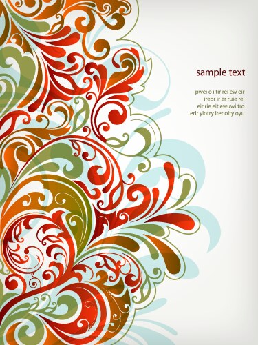 Floral graphic design Royalty Free Vector Image