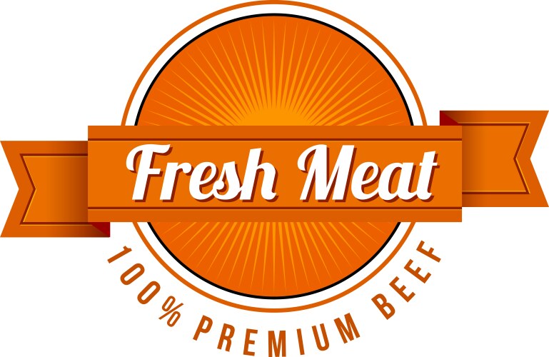 Set of fresh meat stamps Royalty Free Vector Image