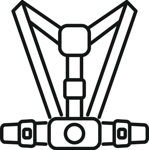 Safety harness for working at height preventing Vector Image