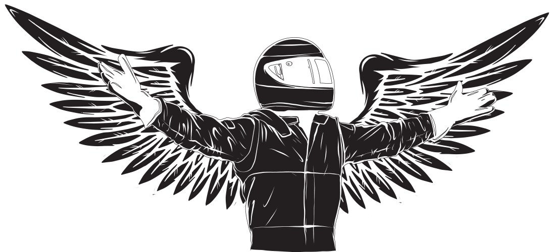 Car racing man cartoon design Royalty Free Vector Image