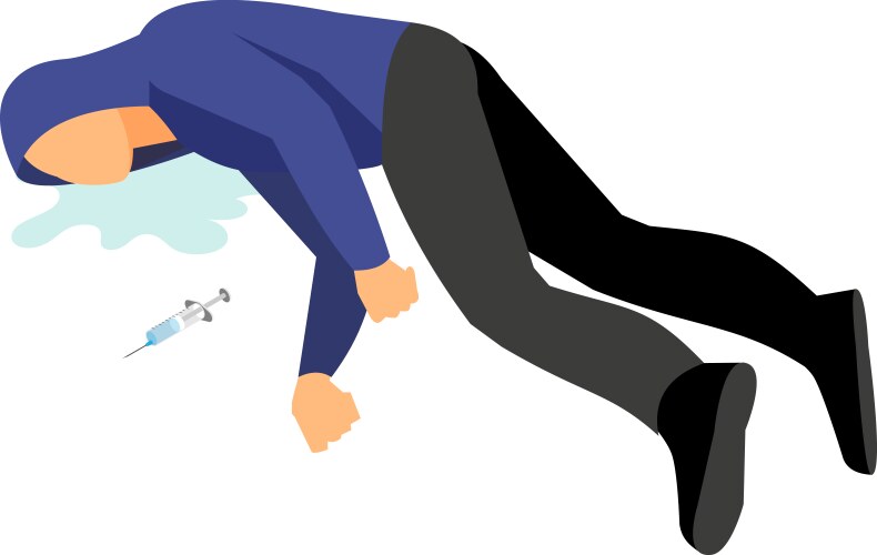 Stimulants drugs addiction isometric icon Vector Image