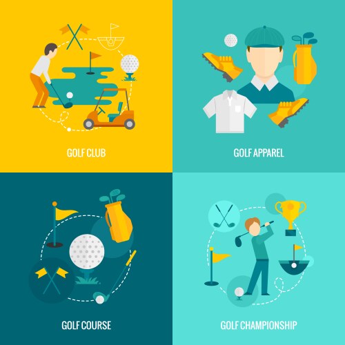 Golf infographics Royalty Free Vector Image - VectorStock
