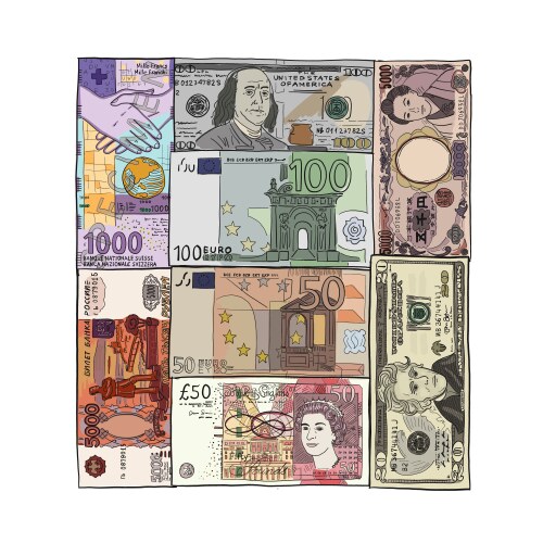Dollar bank note Royalty Free Vector Image - VectorStock