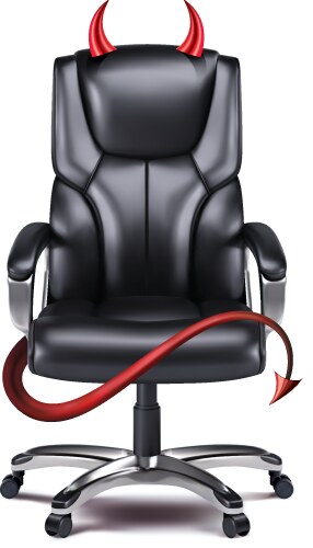 Chair isolated on white set 3d Royalty Free Vector Image