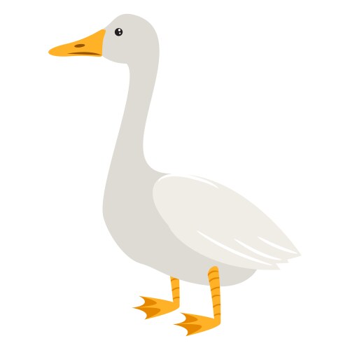A cartoon goose Royalty Free Vector Image - VectorStock