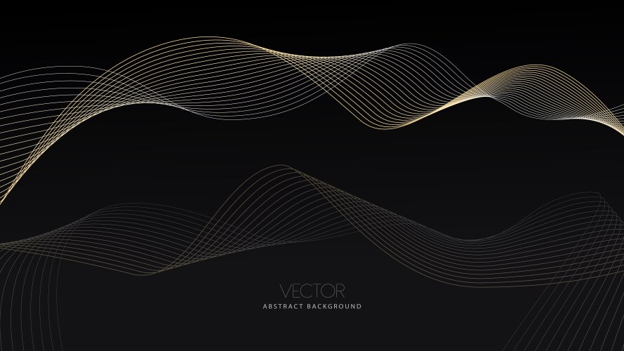 Shiny dynamic twisted line light waves Royalty Free Vector