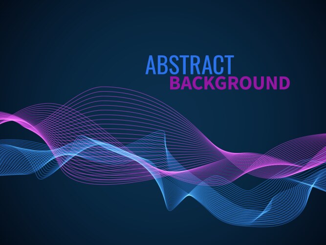 Blue sonic wave line abstract digital Royalty Free Vector