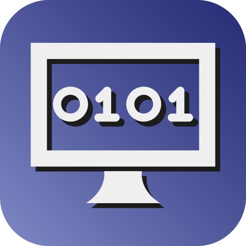 Qr code glyph gradient background icon – Royalty-Free Vector | VectorStock