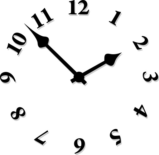 Clock face set up your time Royalty Free Vector Image