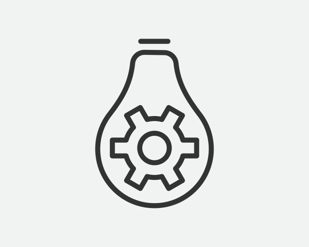 Light dimmer icon line trendy design electricity Vector Image