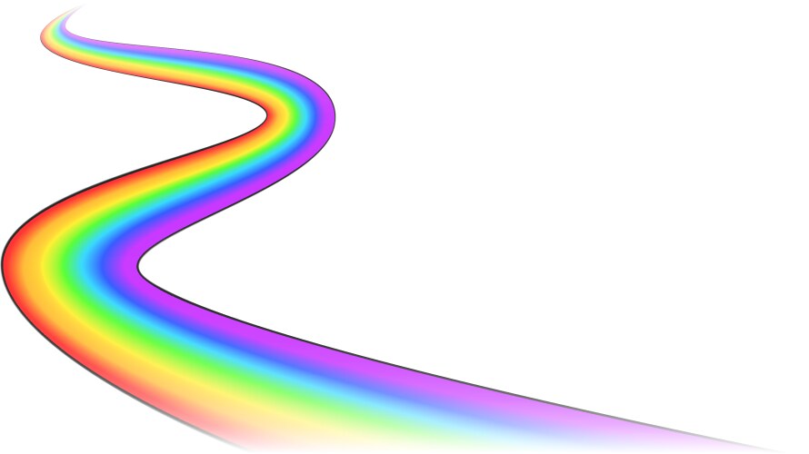 Realistic rainbow spectrum Royalty Free Vector Image