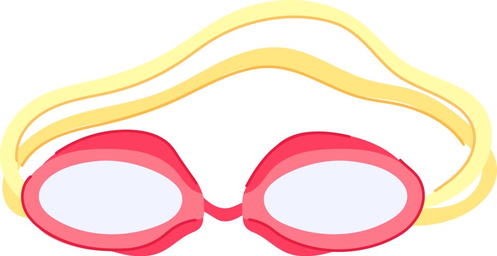 Eye safety goggles cartoon Royalty Free Vector Image