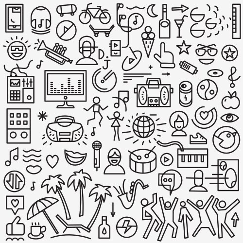 Music pattern Royalty Free Vector Image - VectorStock