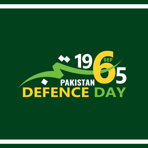 Pakistan 6 september defence day design template Vector Image