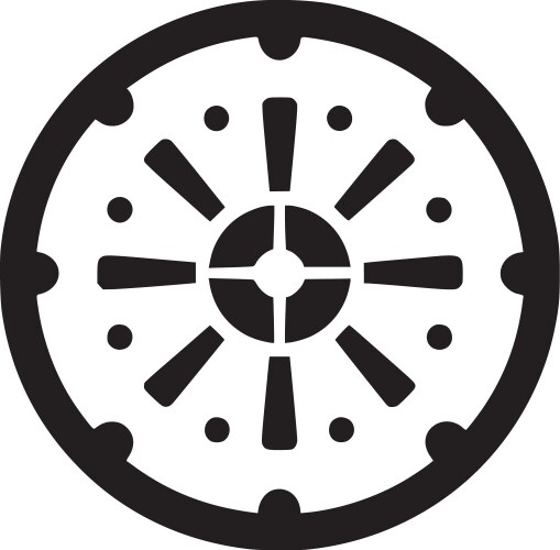 Clock time icon simple black style Royalty Free Vector Image