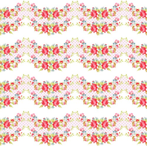 Floral pattern with garden pink roses Royalty Free Vector