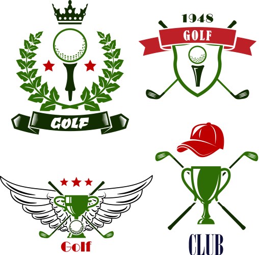 Golf club logos Royalty Free Vector Image - VectorStock
