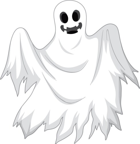 Scary ghost in form rags Royalty Free Vector Image